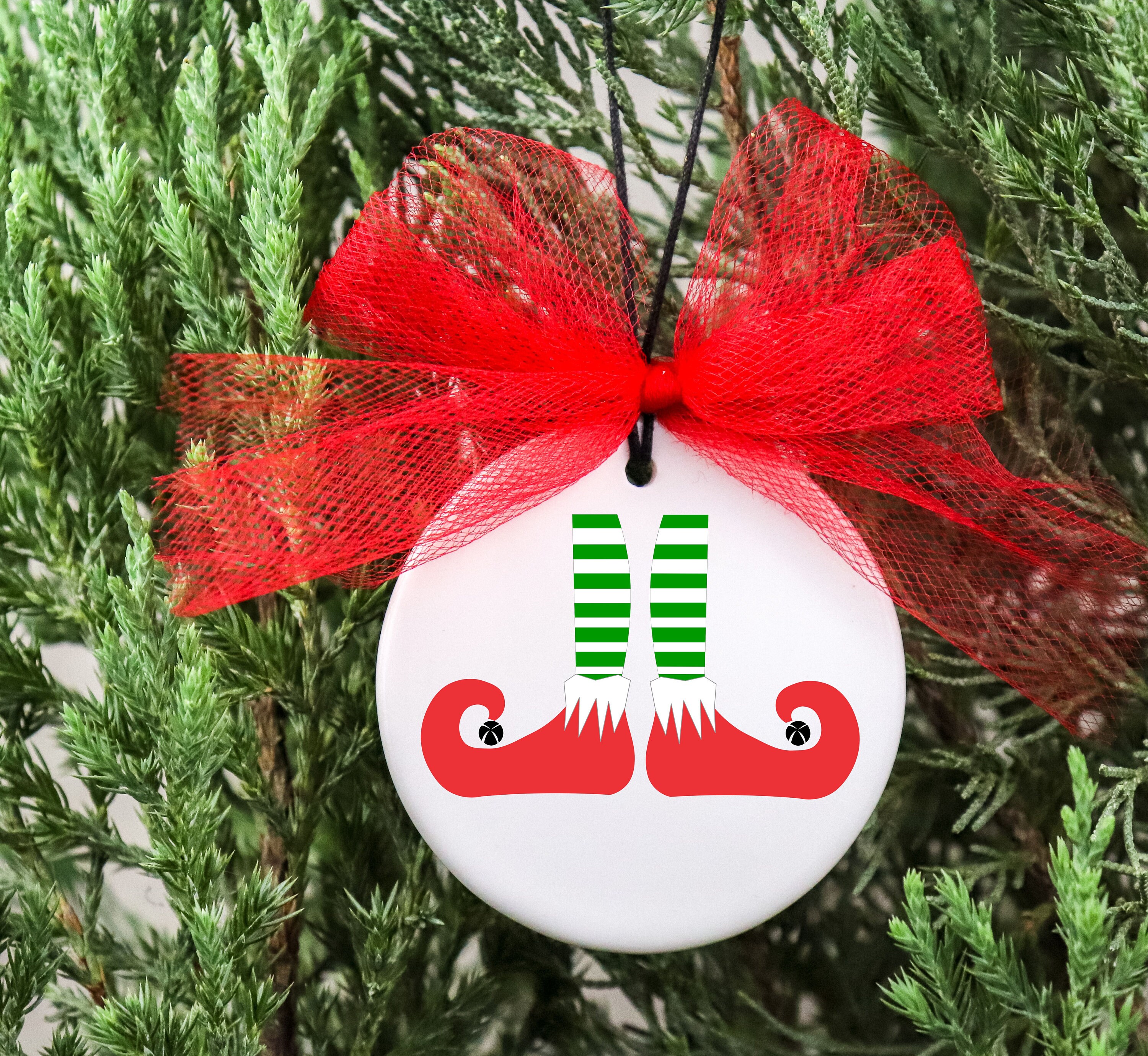 Christmas elf svg elf shoes with bells cuttable file elf cut | Etsy