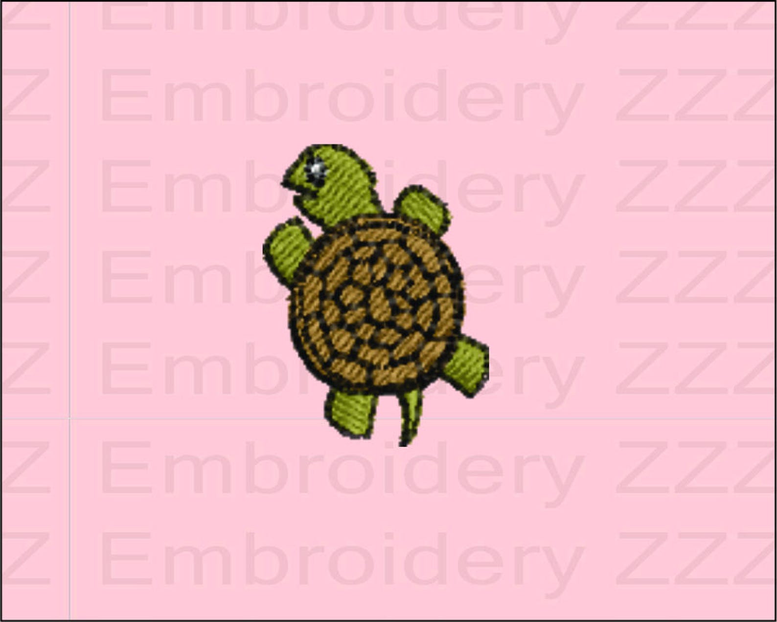 Tiny Turtle Embroidery Design With Extra Small Turtle Pattern | Etsy