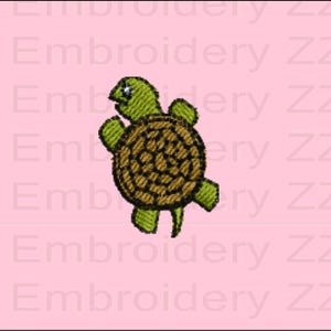 Tiny Turtle Embroidery Design With Extra Small Turtle Pattern Included ...