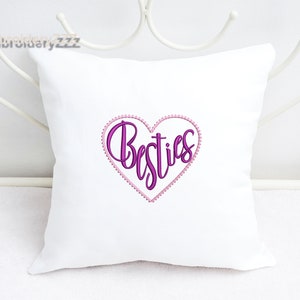 Besties Heart Embroidery Design, Valentine BFF Monogram (instant ...