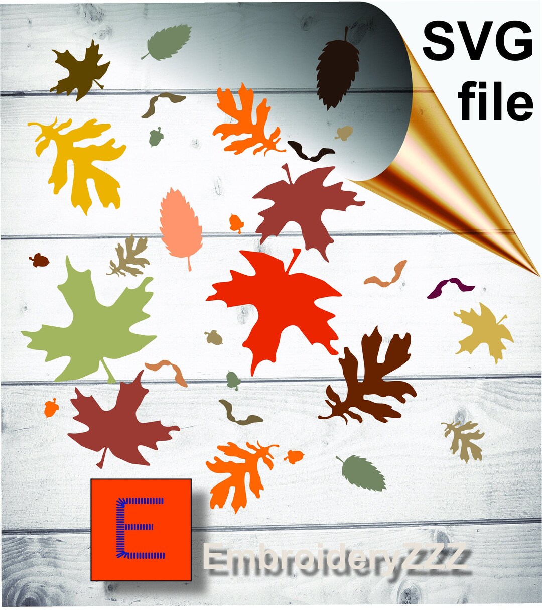 Fall Leaves Svg File for Cut or Print.maple Leaf Clip Art,cricut Leaf ...