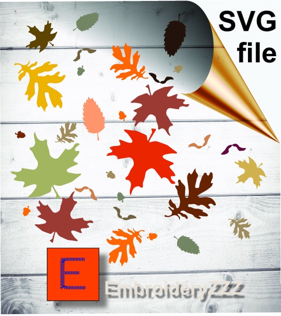 Fall Leaves Svg File for Cut or Print.maple Leaf Clip - Etsy