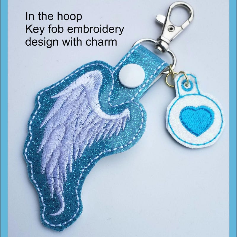 Angel Wing Key Chain - Etsy