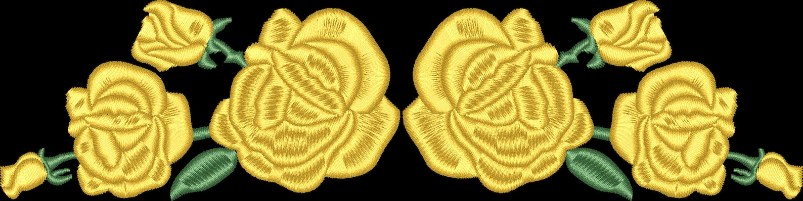 Roses Machine Embroidery Design for Western Shirt. Back and - Etsy