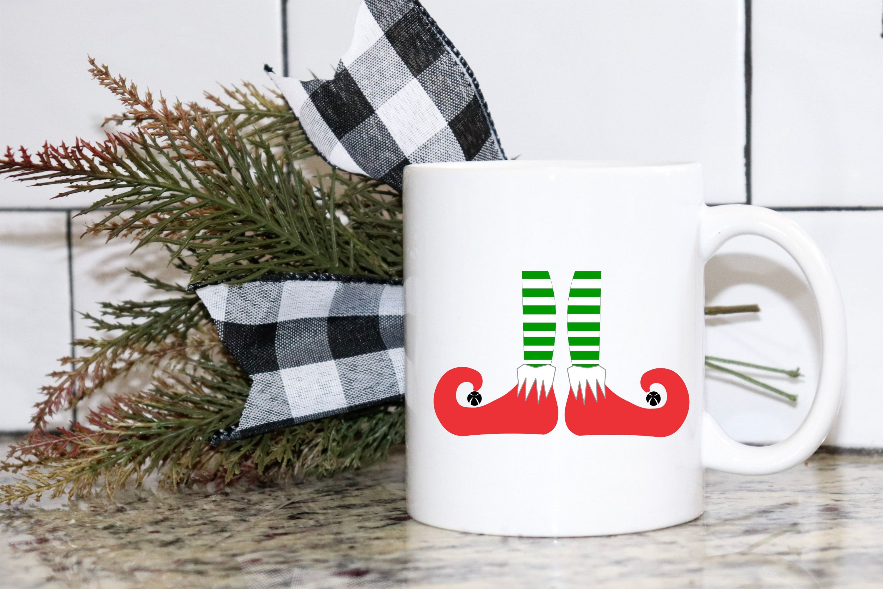 Christmas elf svg elf shoes with bells cuttable file elf cut | Etsy