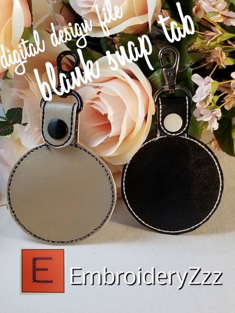 Blank Snap Tab Template, ITH Embroidery File (digital Download) - Etsy