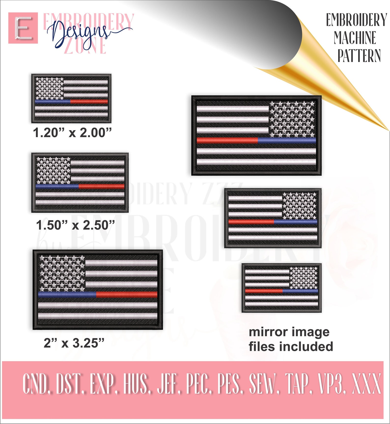 Half Blue Line Half Red Line Flag Design, Blue Lives Matter Pattern ...