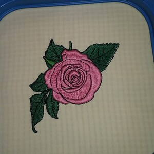 Rose Embroidery Design file rose monogram rose embroidery | Etsy