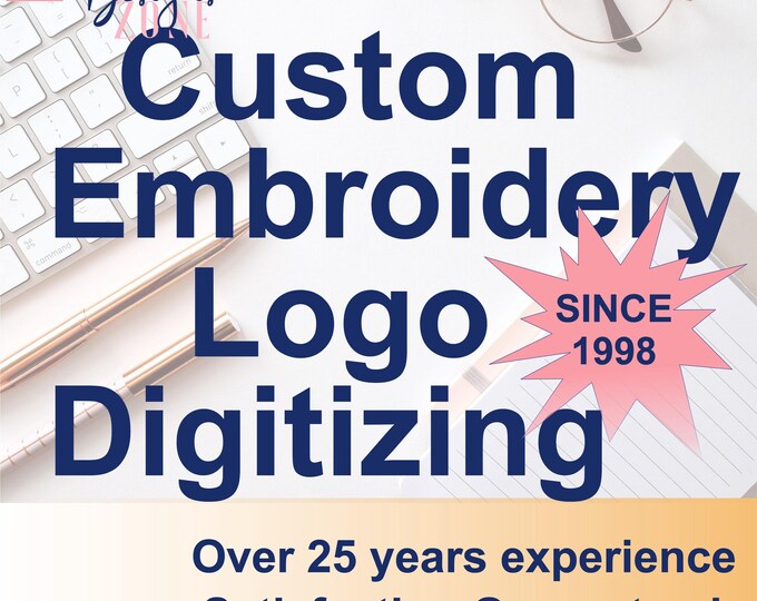 Custom Embroidery Digitizing. Your Logo Design for Machine Embroidery ...