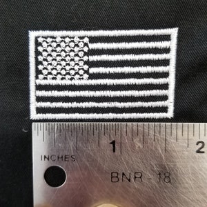 Easy to Sew One Inch X 1.6 Inch US Flag Design for Machine Embroidery ...
