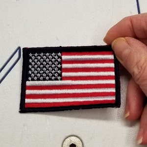 Applique ITH USA Machine Embroidery Flag Patch Making Realistic Stars ...