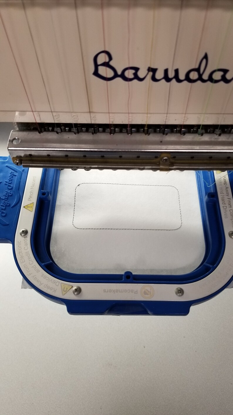 Applique Machine Embroidery Frame Set, Name Patch Border Design 2 X 4 ...