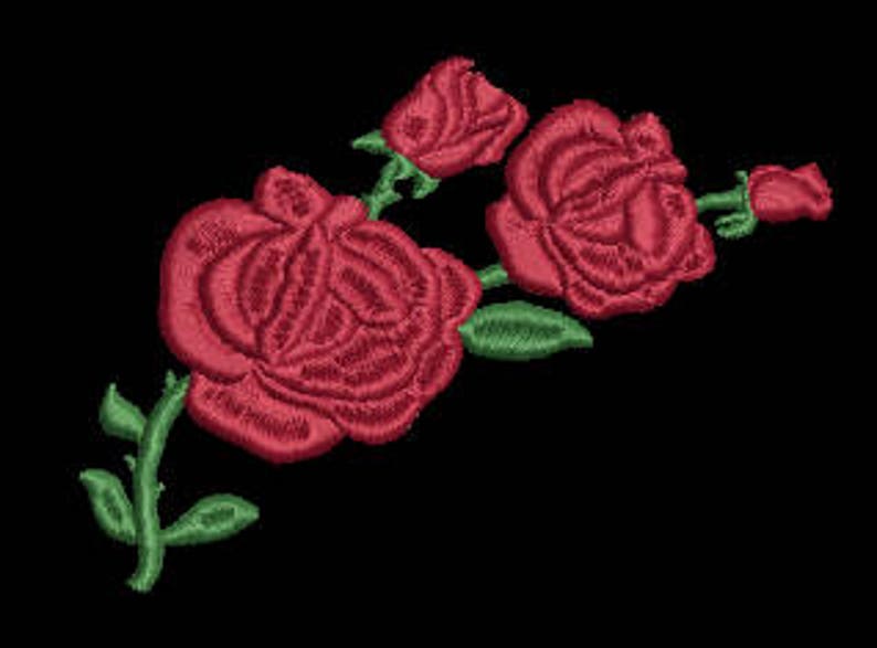 Roses Machine Embroidery Design for Western Shirt. Back and - Etsy