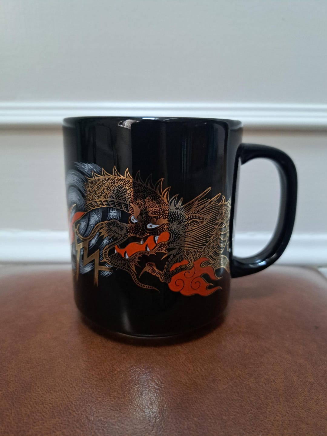 Gold Chinese Dragon Mug - Etsy