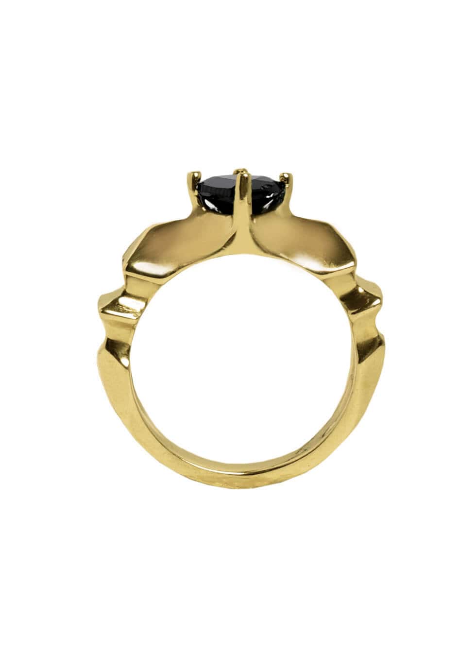 Bronze Signet Ring, Solid Bronze Ring With Stone, Bronze Ring ...