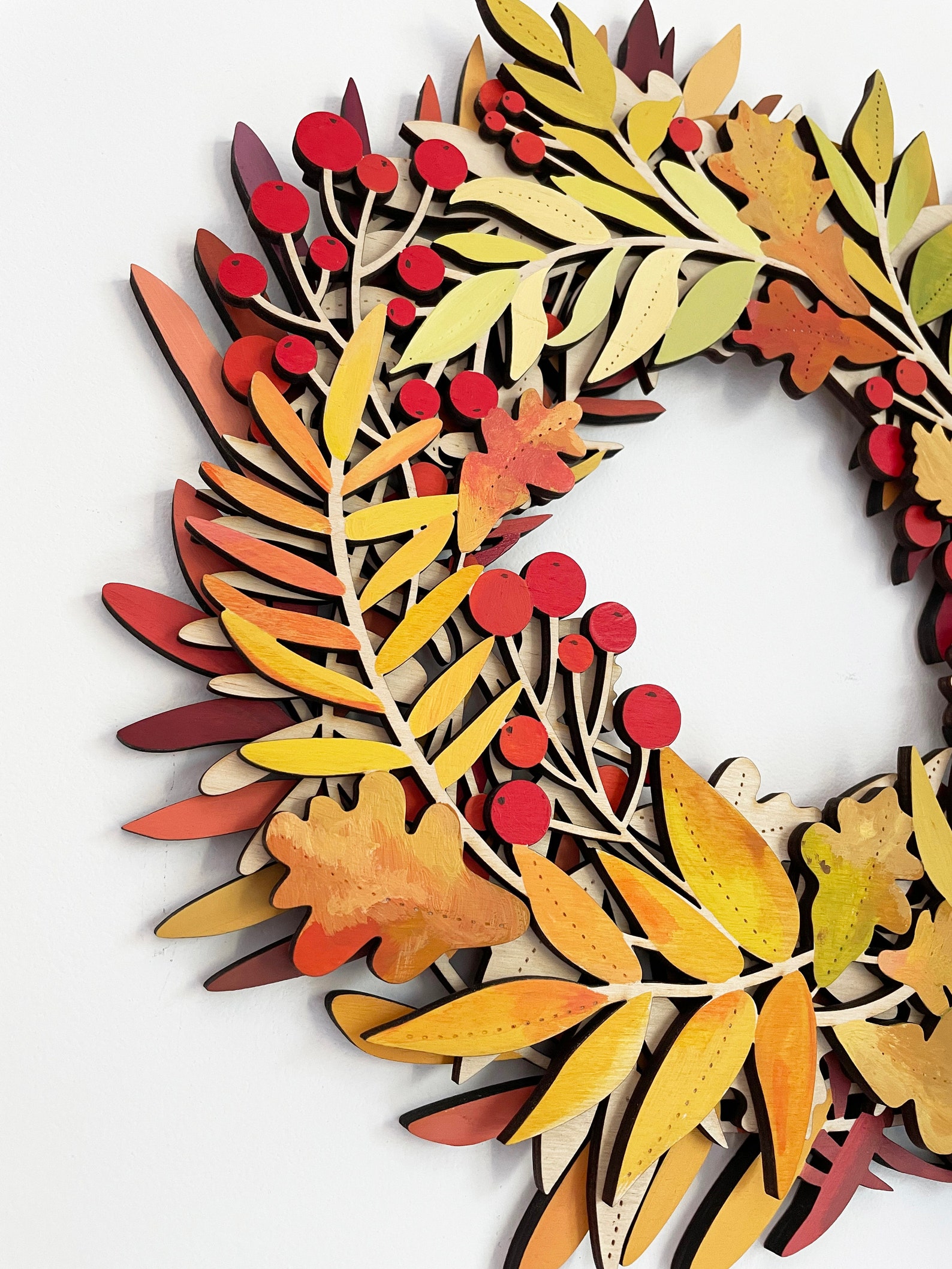 Wreath Svg Fall Wreath Svg Autumn Laser Cut Files Pumpkin - Etsy