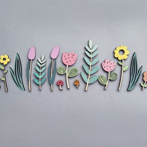 Spring Flowers Laser Cut Files, Grass Svg, Floral, Tulip Laser Cut ...