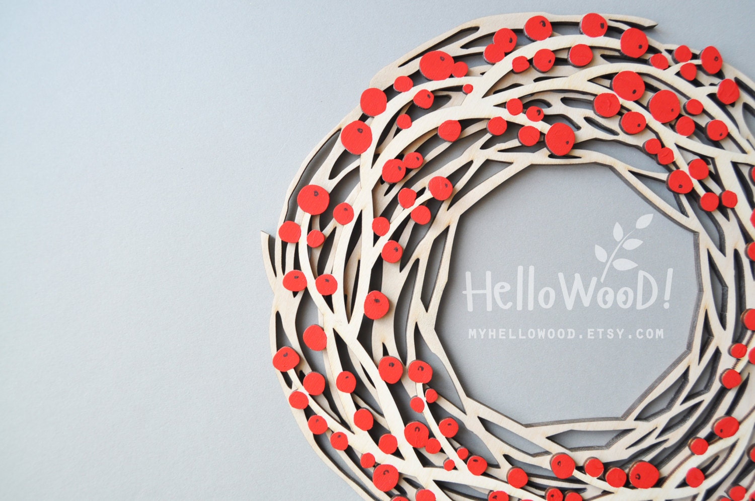 Grapevine Wreath Wreath Svg Christmas Wreath Berry Wreath Laser Svg ...