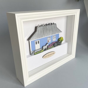 Custom Wooden House Portrait in Frame for New Home Gift, Layered House ...