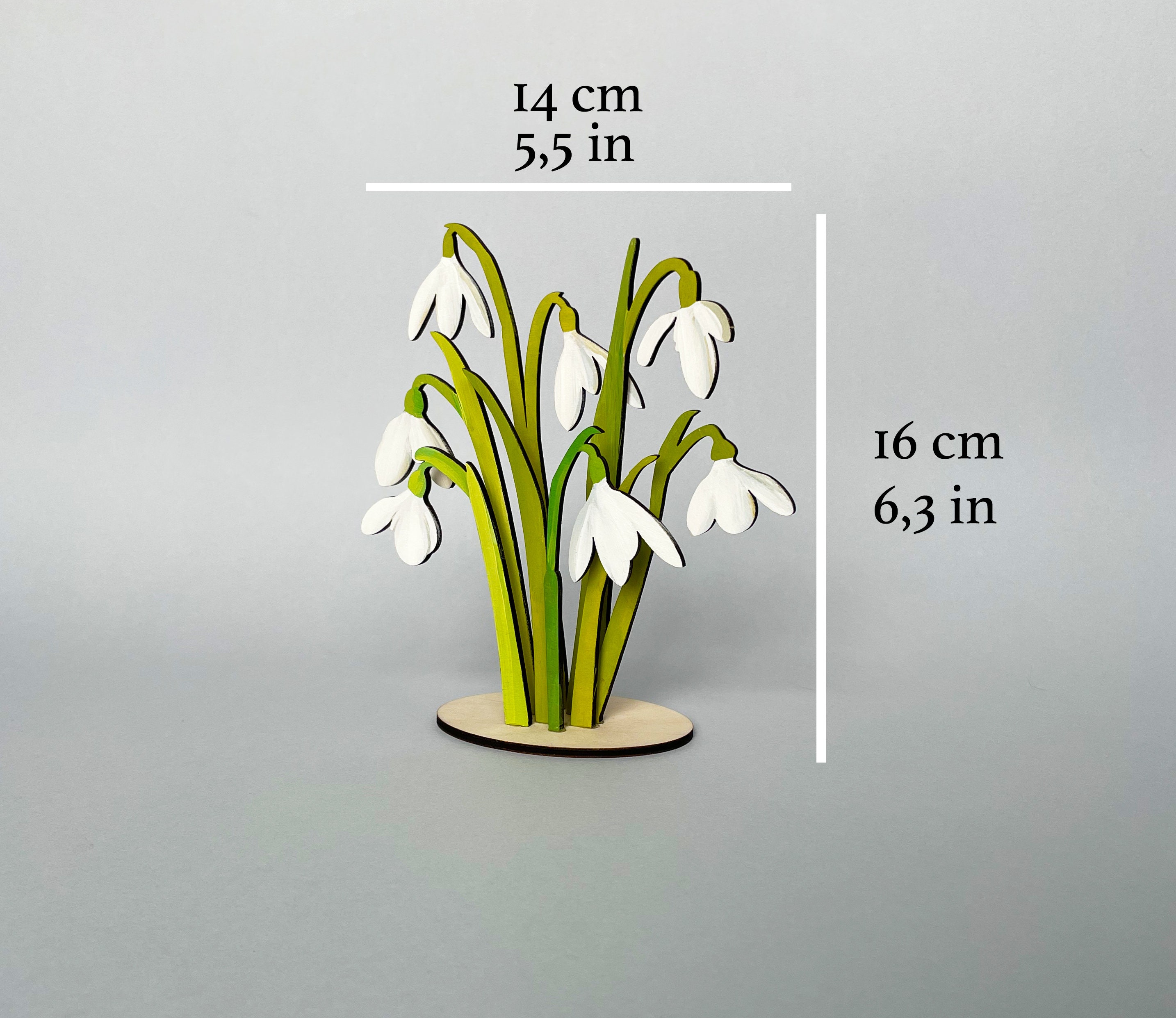 Snowdrops Svg Wildflowers Svg Wood Flowers Table Centerpiece - Etsy