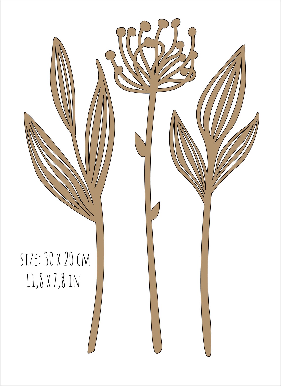 Flowers Svg Laser Cut Files Plant Svg - Etsy