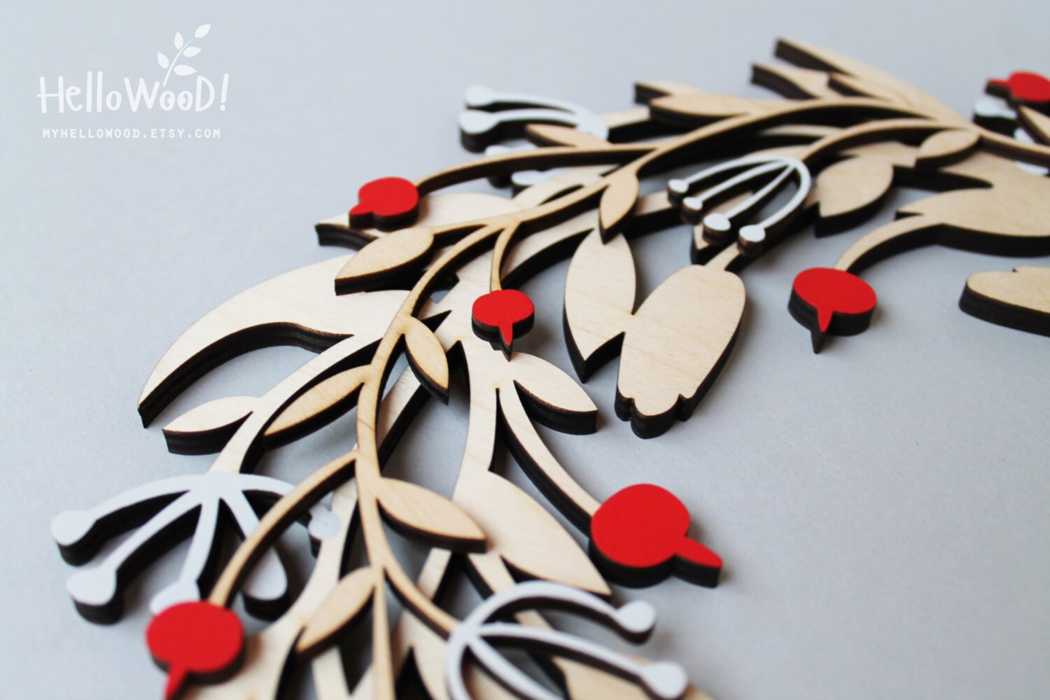 Christmas Wreath Svg Wreath Svg Berry Wreath Christmas Svg - Etsy UK