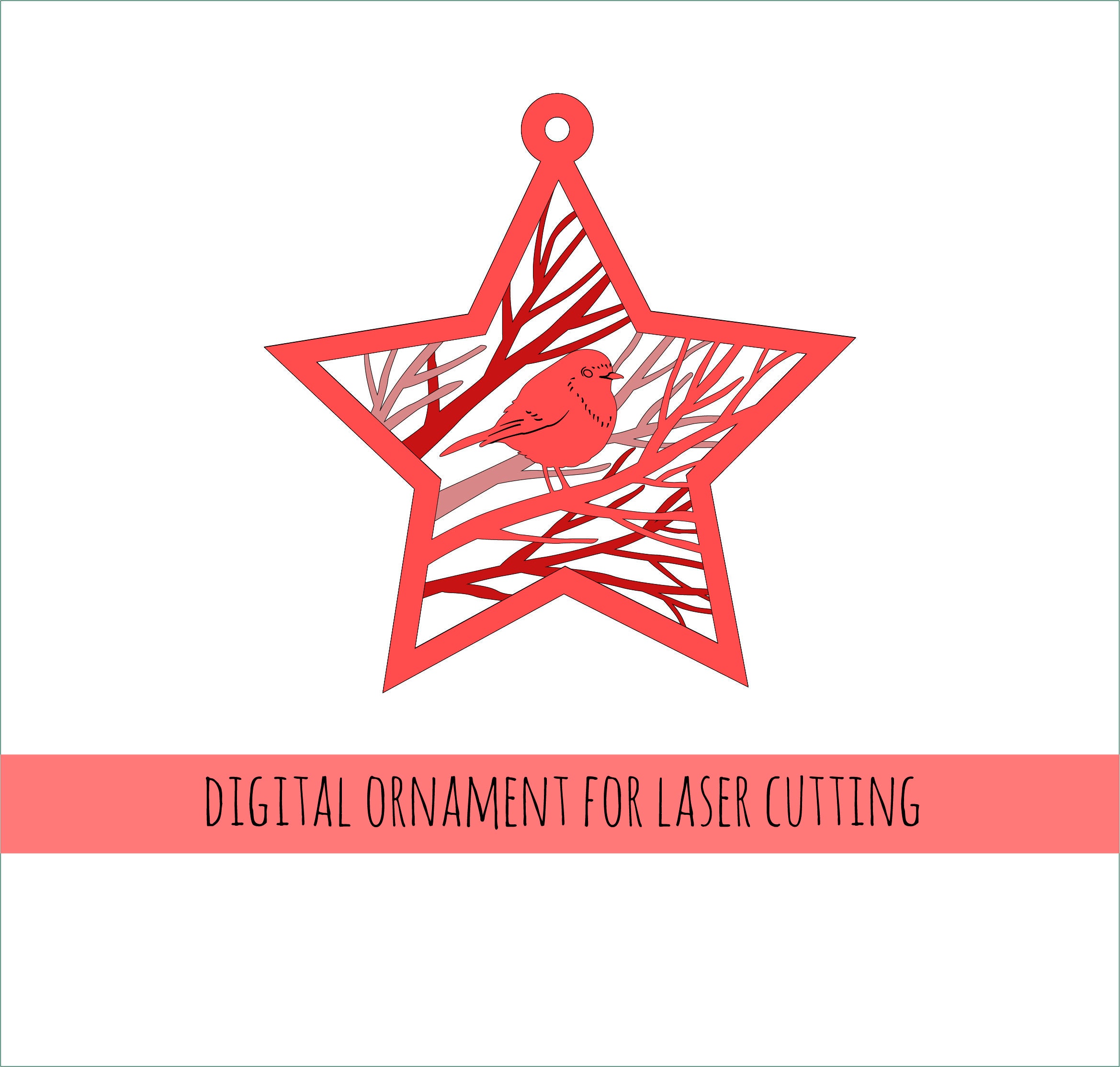 Robin Bird Ornaments Small Robin Robin Decor Bird Art Christmas Svg ...