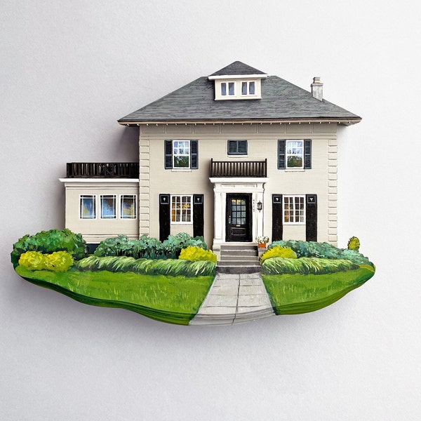 Custom House Portrait - Etsy