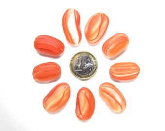 Red Glass Nuggets - Etsy