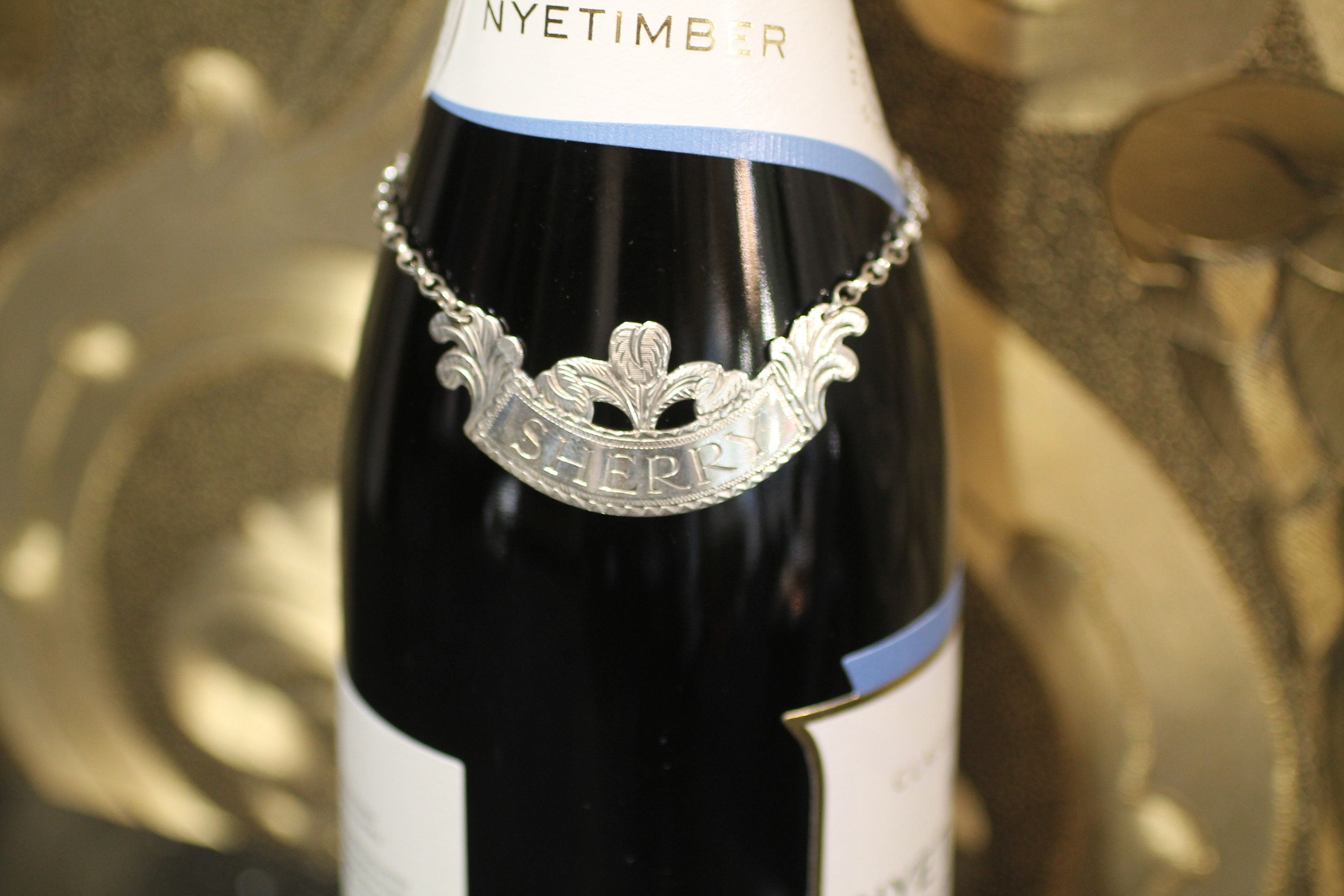 Silver Decanter Labels / Sherry Port Labels / Vintage Decanter - Etsy