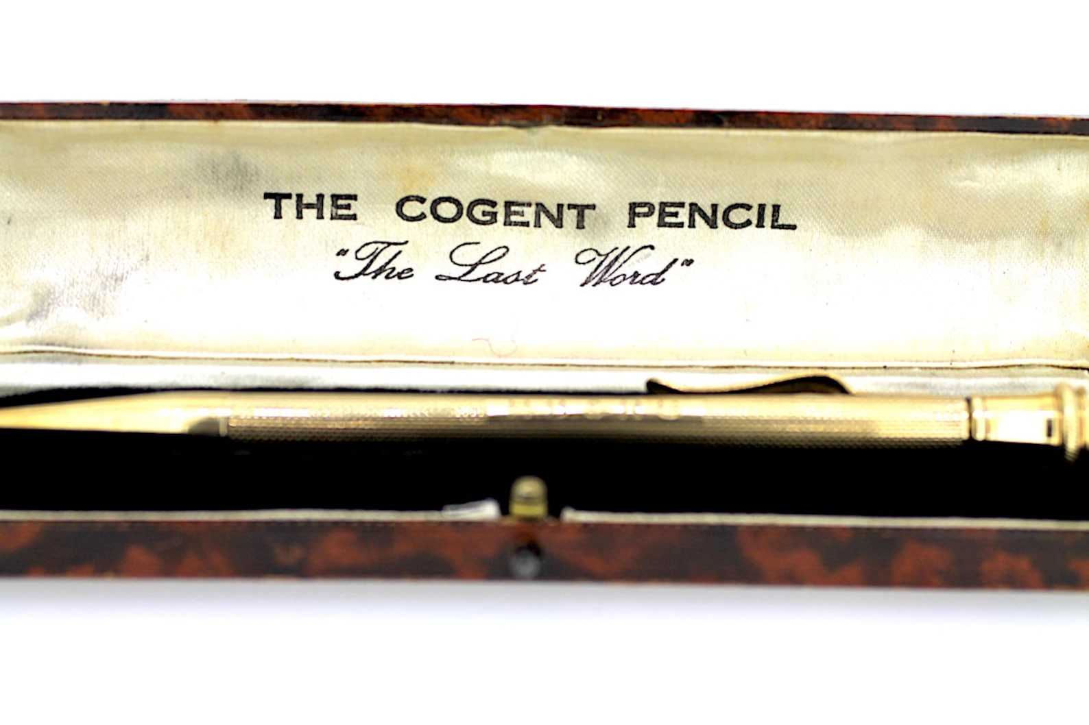 Victorian Gold Pencil / Solid Gold Pencil / Boxed Gold Pencil / Cogent ...