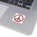 Peace Sign. Square Sticker, Indoor\outdoor 5 Sizes - Etsy