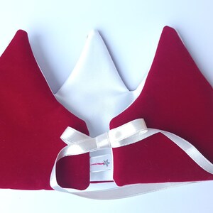 Red Velvet Crown, Fabric Crown Christmas Gift for Kids or Adults ...