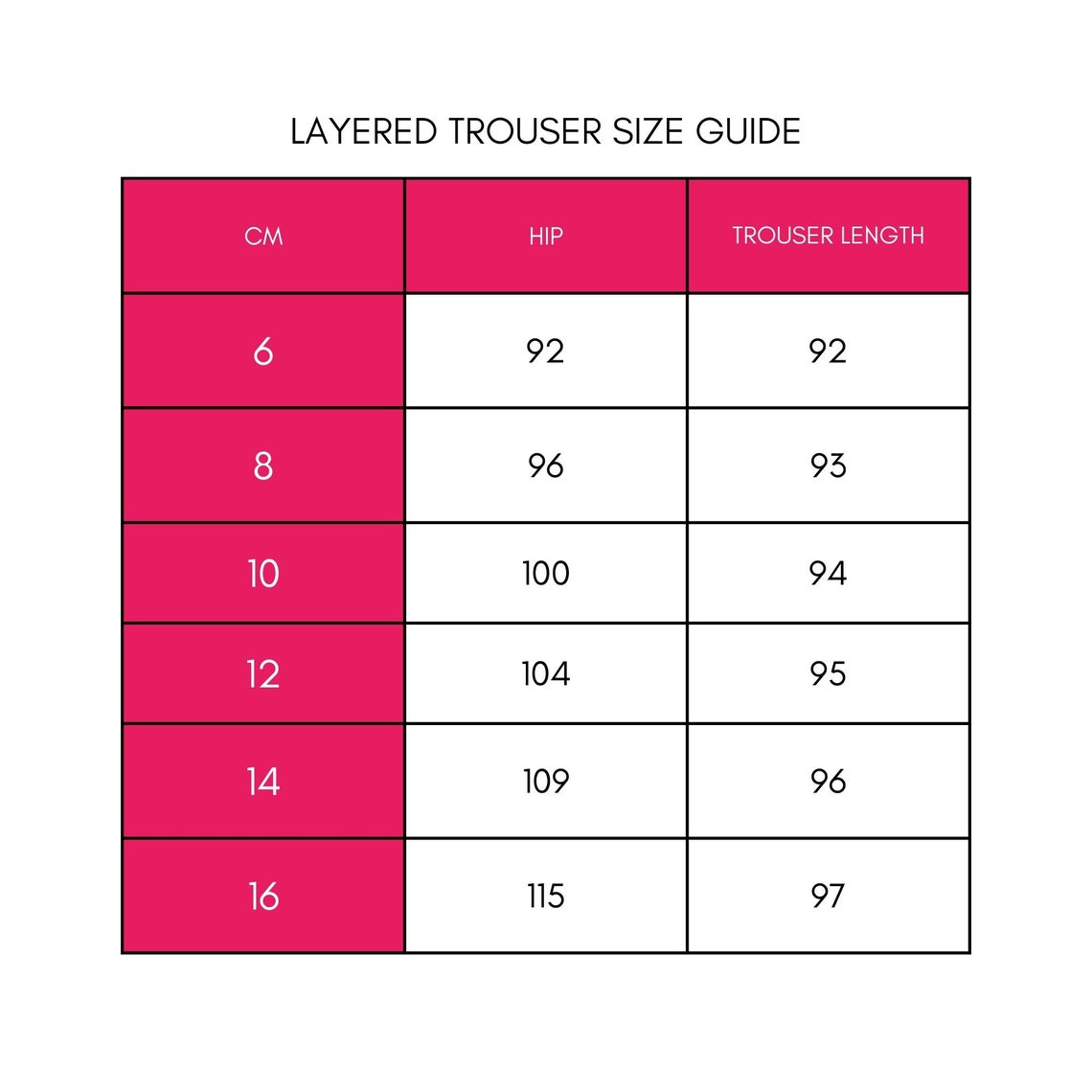 Layered Trousers A4/A0 Digital PDF Sewing Pattern Sizes 6-16 Shalwar ...