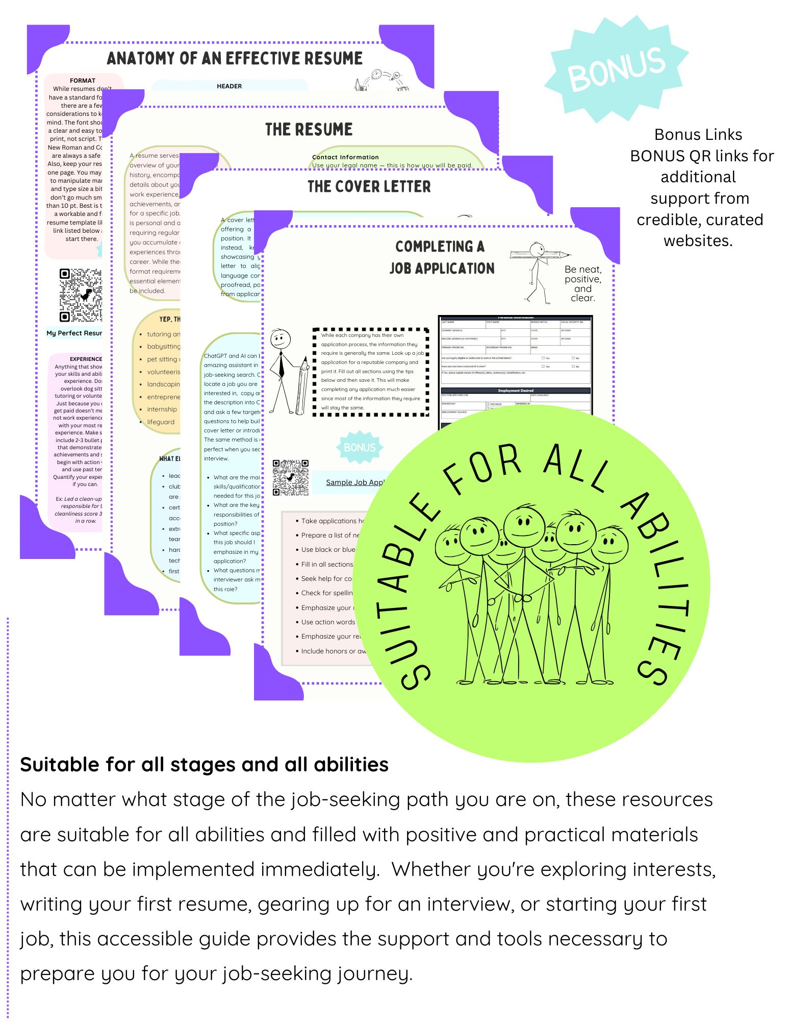 Resumes Cover Letters for Teens, First Time Job Seekers, Resumes for ...