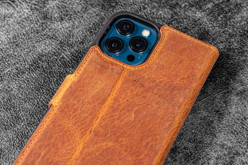 Detachable Iphone 12 / 12 Pro Leather Wallet Case - Etsy