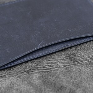 Leather Jotter Pad - Crazy Horse Navy Blue - Etsy