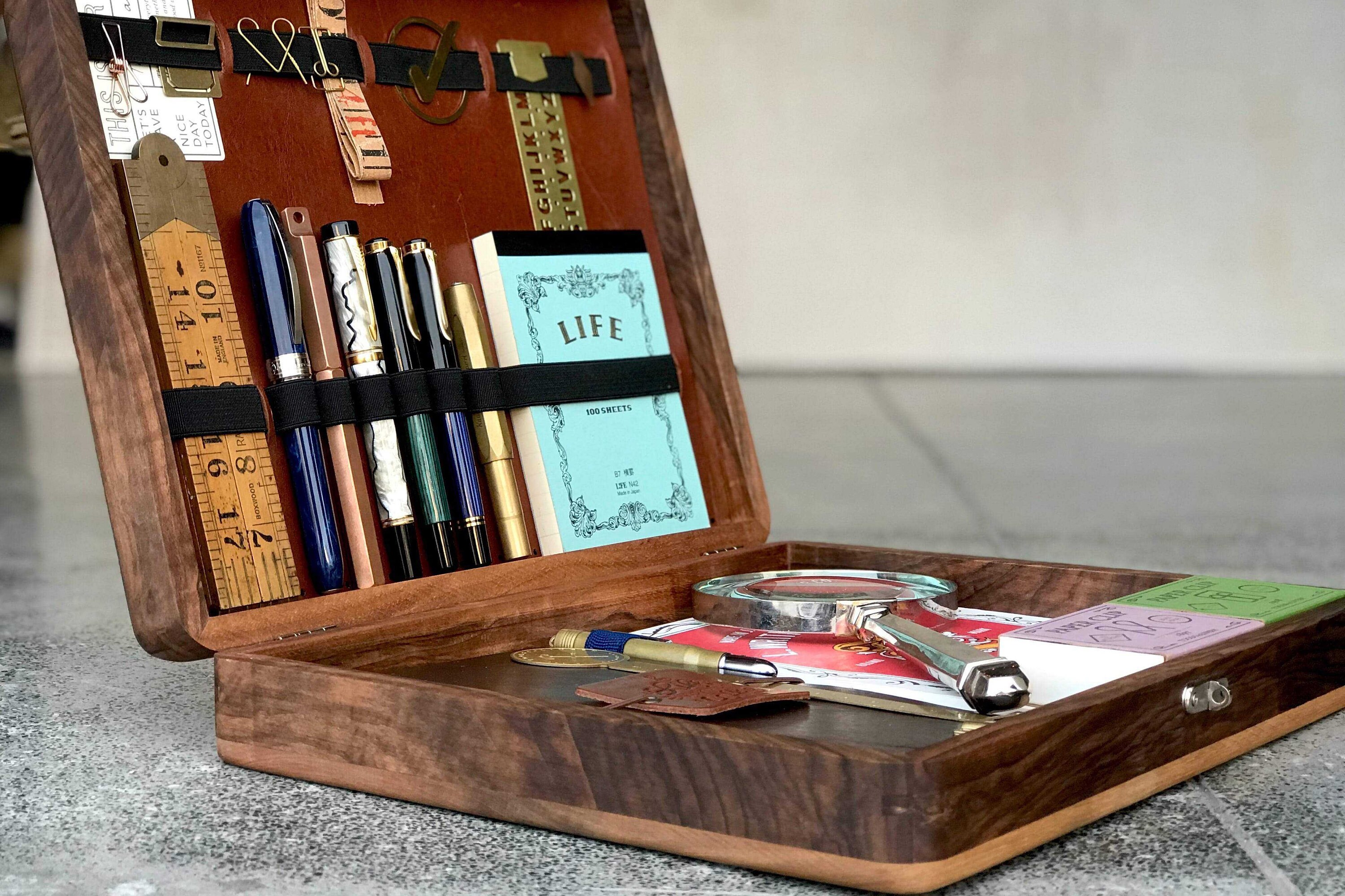 The Writing Box Portable Writing Desk Wood Stationery Box Etsy The Writing Box Portable Writing Desk Wood Stationery Box Etsy