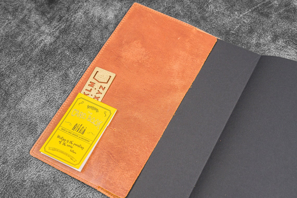 Leather Slim B5 Notebook / Planner Cover - Crazy Horse Tan - Etsy