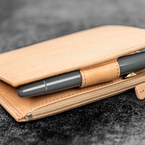 Leather Wallet Insert for Traveler's Notebook - Passport Size - Undyed ...