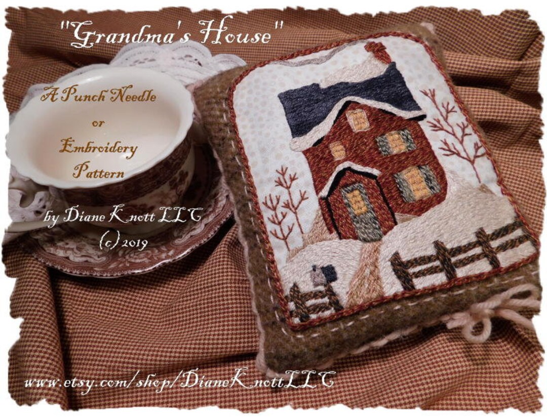 Winter Punch Needle or Embroidery Pattern Download by Diane Knott LLC ...