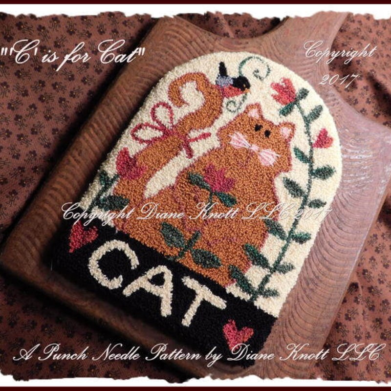 Punch Needle Cat - Etsy