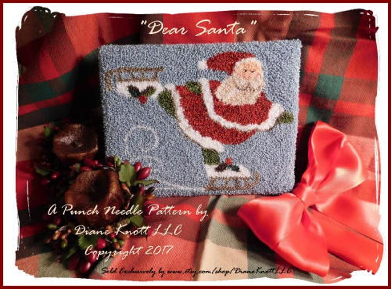 Dear Santa - A Punch Needle Pattern Instant Download by Diane Knott LLC ...
