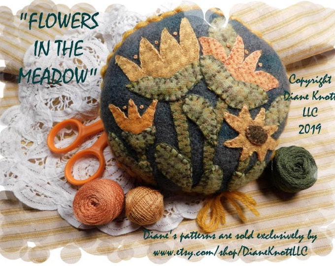 Pincushion Bowl Filler Wool Applique Pattern Download by - Etsy