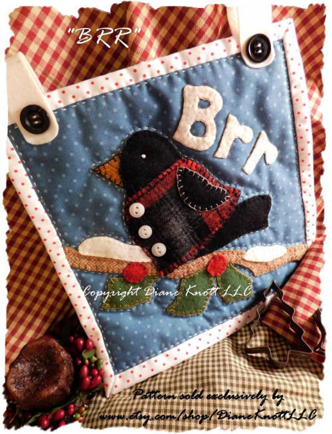 BRR - A Wool Applique Pattern Download by Diane Knott LLC - Also ...