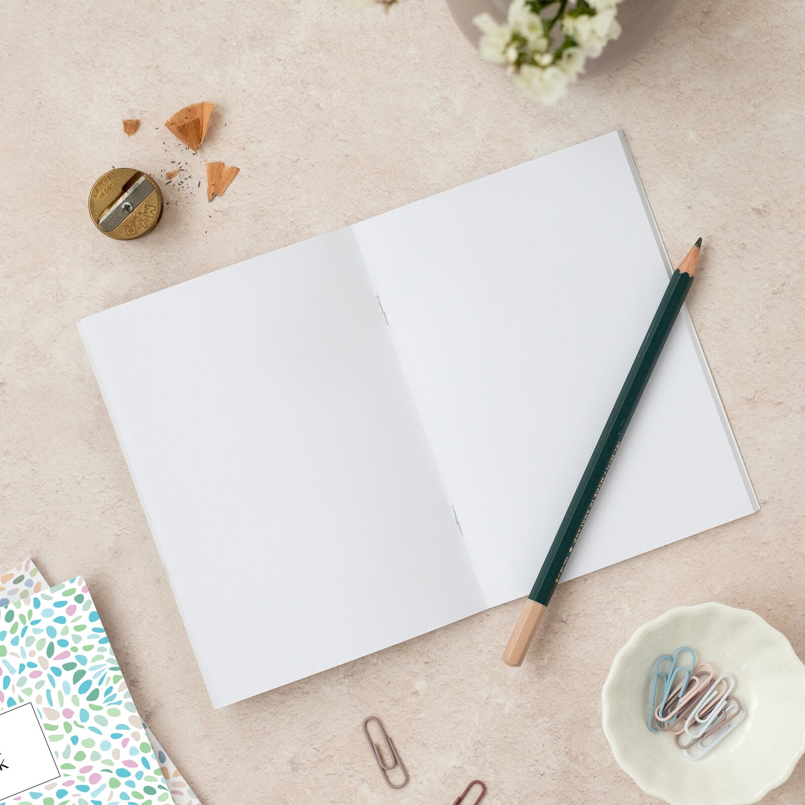 Mini A6 Notebook | Plain Pages Patterned Notebook | Cute Dotty Notebook ...