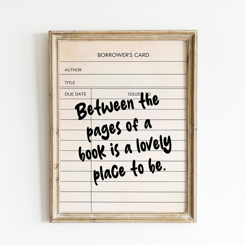 Library Card Place Cards - Etsy