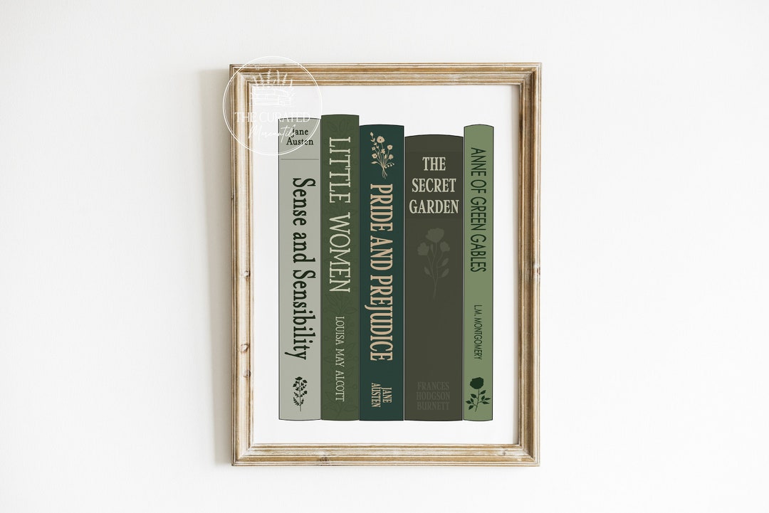 Book Titles Printable Wall Art, Book Cover Prints, Book Lover Gift ...