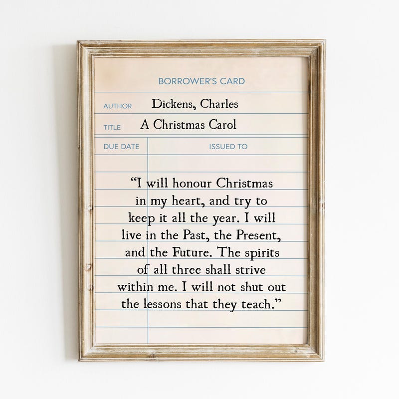Christmas Carol Sign - Etsy