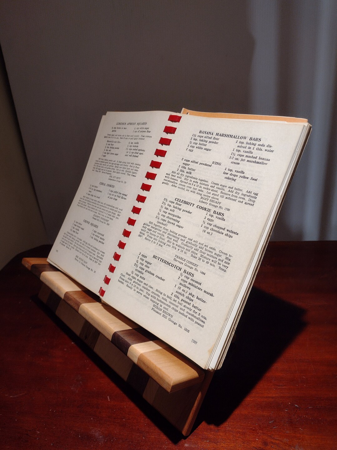 Two Piece Wooden Book and Tablet Stand - Etsy